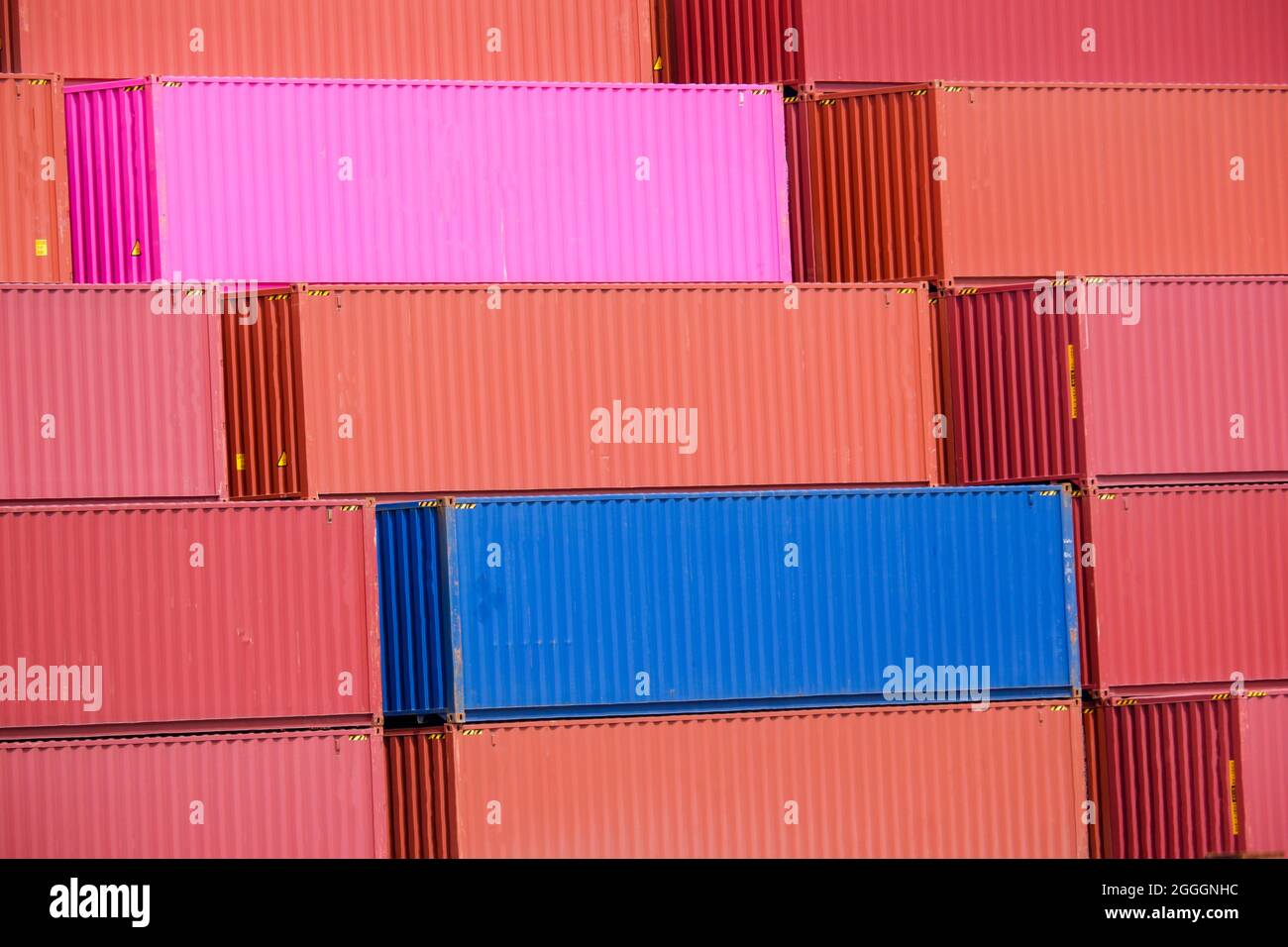Container stack backgrounds are used for illustration purposes Stock ...