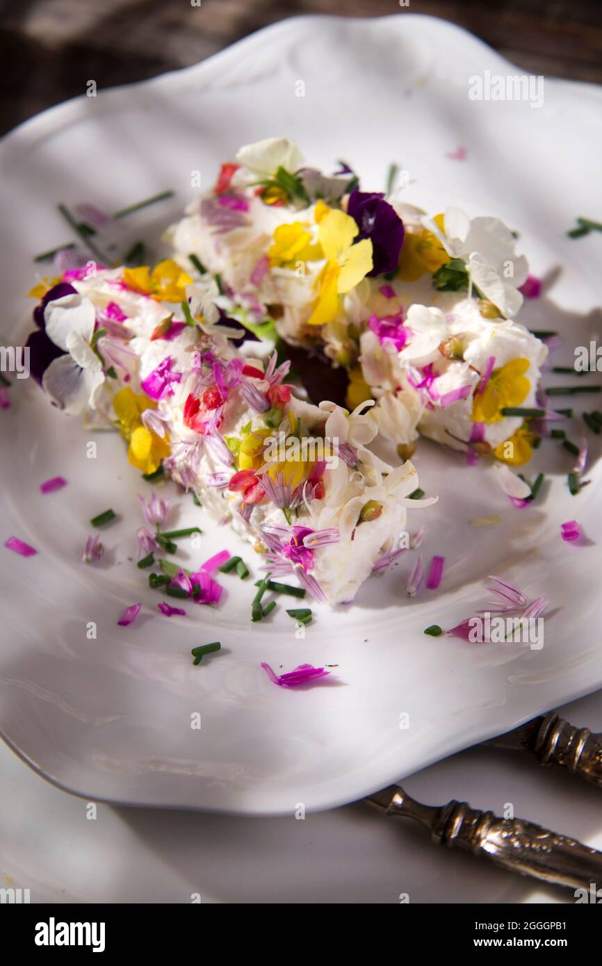 Presentation goat cheese rolls hi-res stock photography and images - Alamy