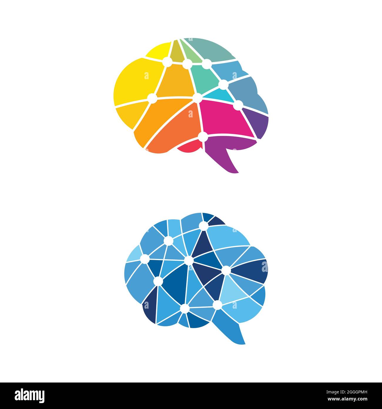 Health Brain vector illustration icon template design Stock Photo - Alamy