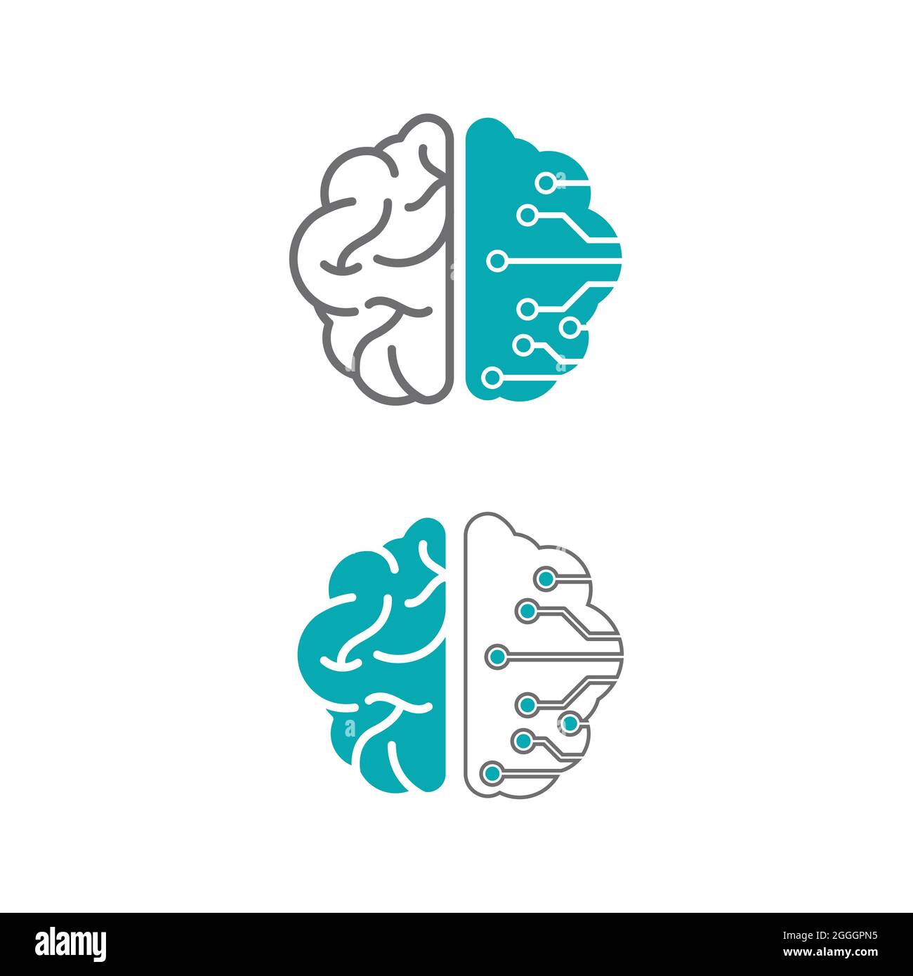 Health Brain vector illustration icon template design Stock Photo - Alamy
