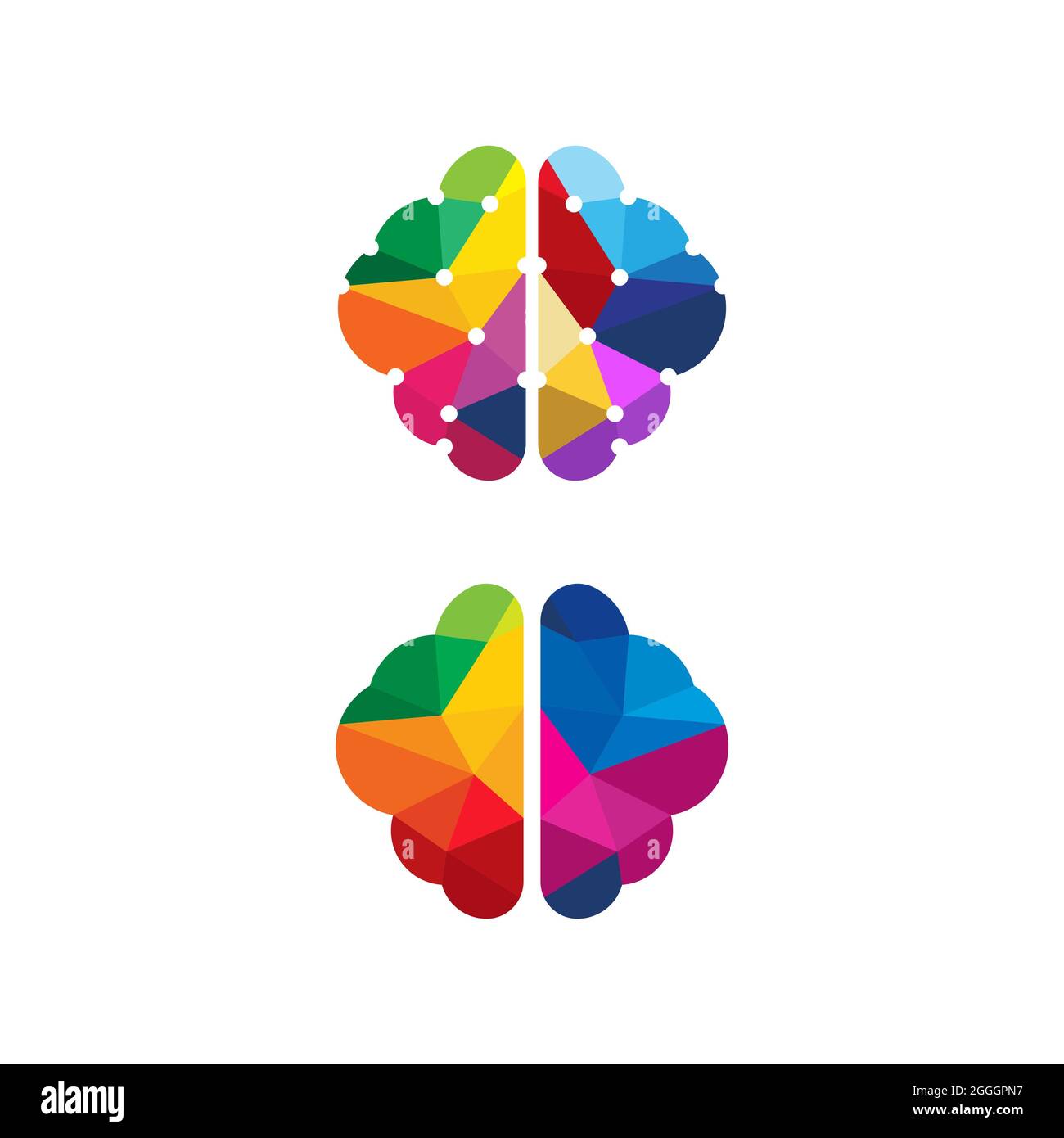 Health Brain vector illustration icon template design Stock Photo - Alamy
