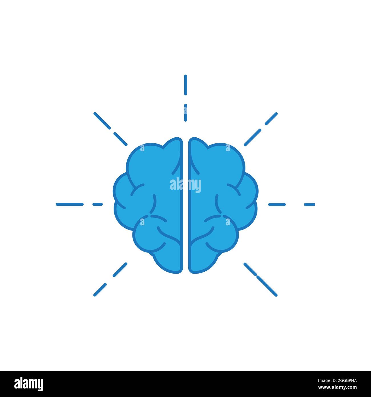 Health Brain vector illustration icon template design Stock Photo - Alamy
