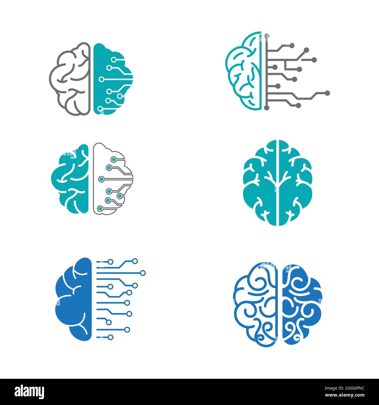 Health Brain vector illustration icon template design Stock Photo - Alamy
