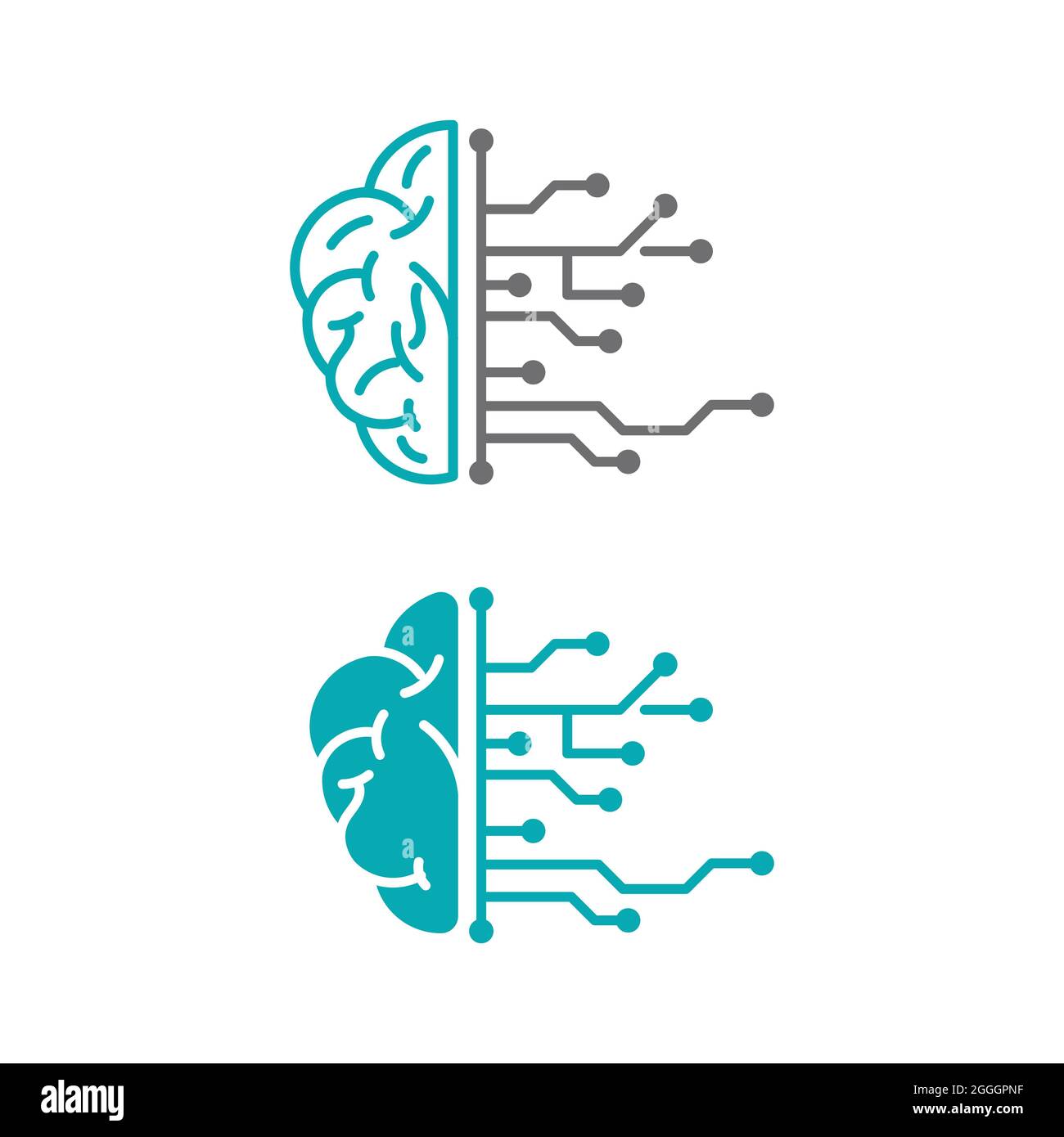 Health Brain vector illustration icon template design Stock Photo - Alamy