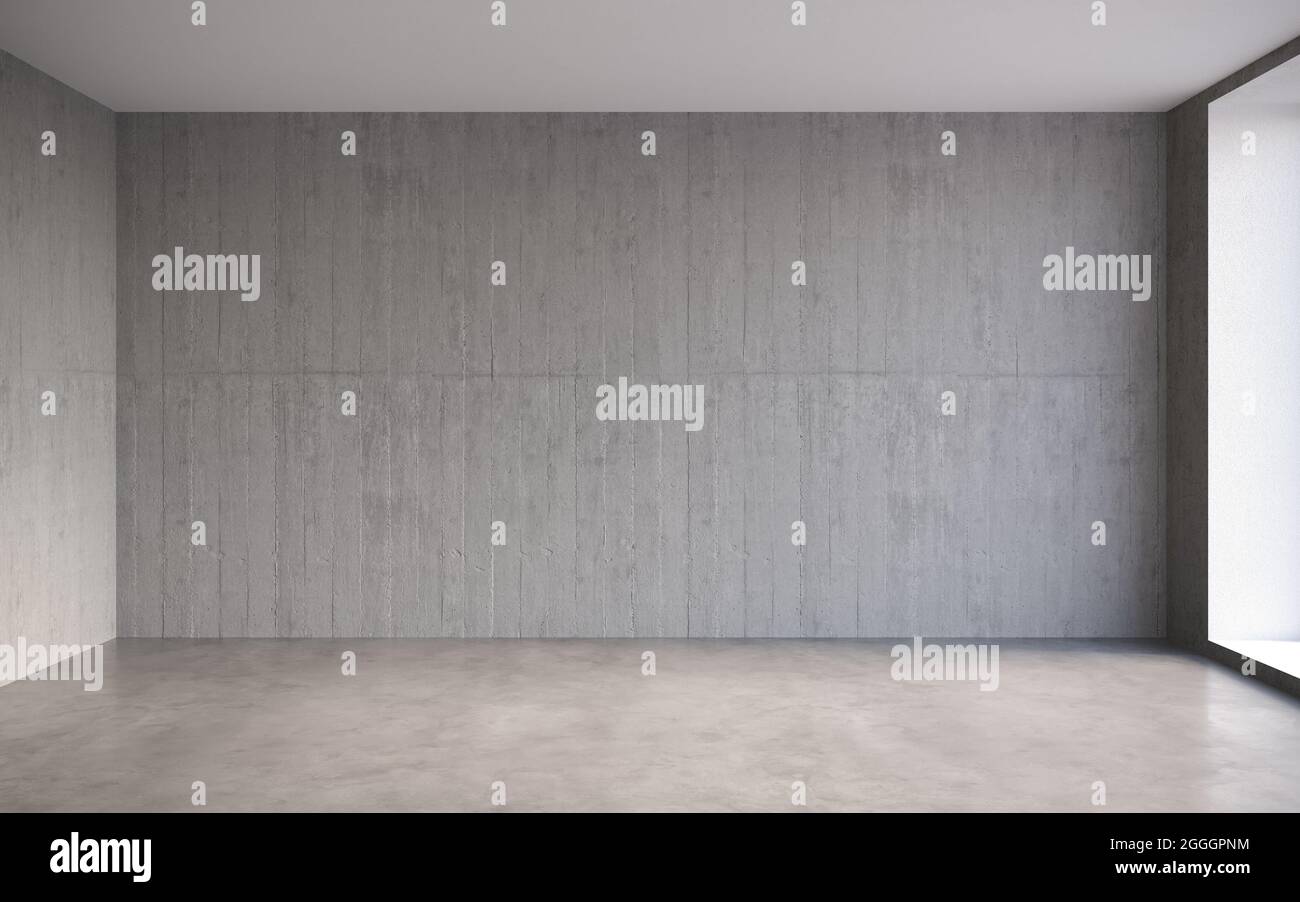 empty room, interior visualization, 3D illustration, cg render Stock ...