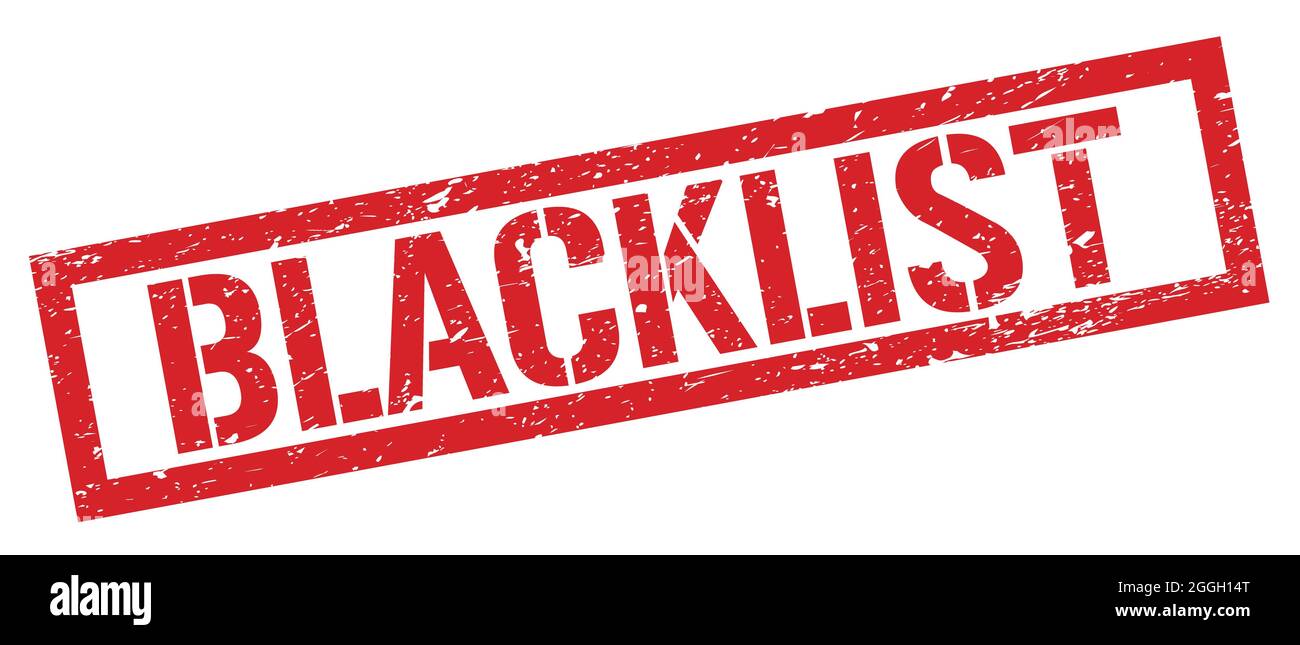 Blacklist word hi-res stock photography and images - Alamy