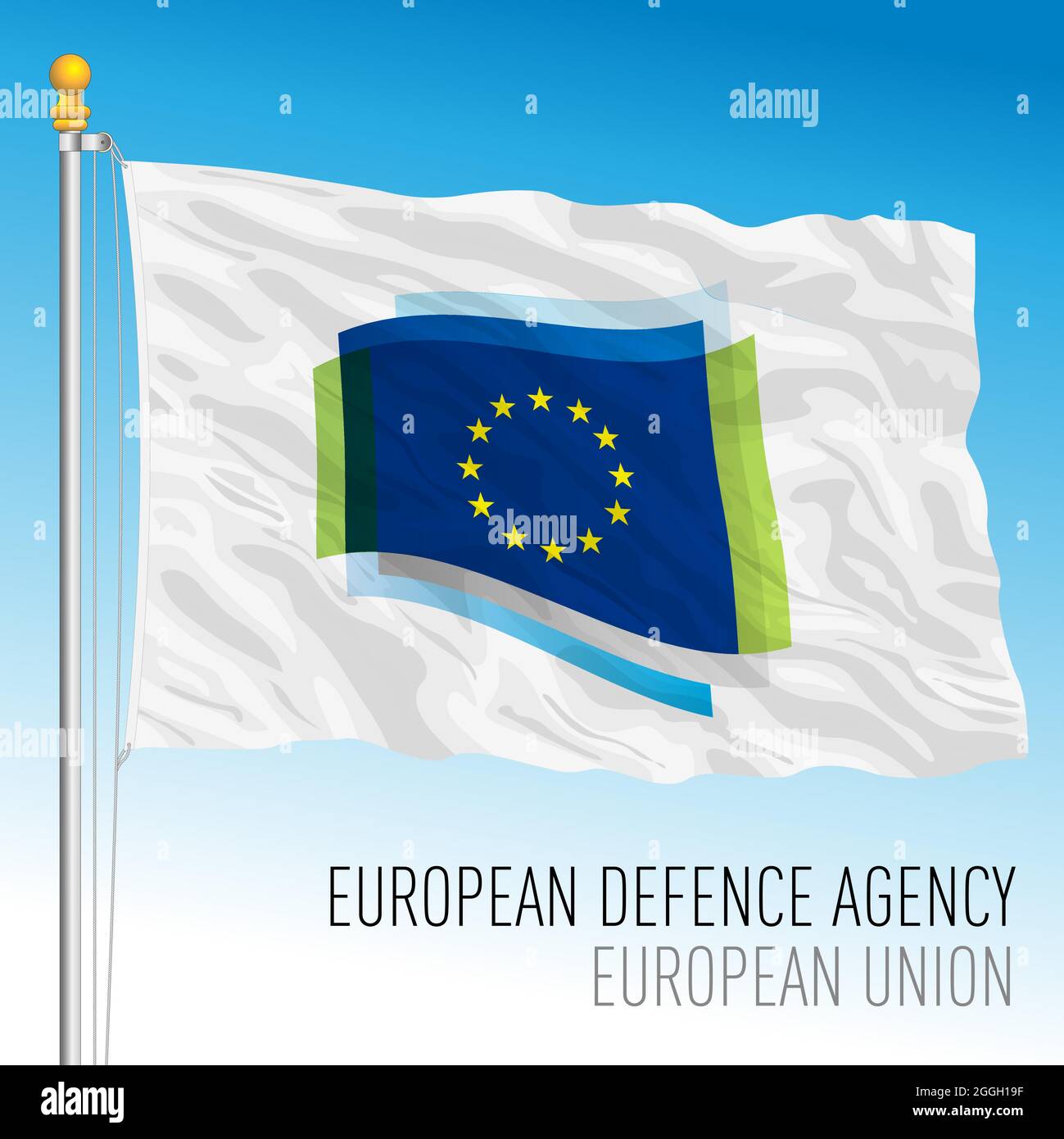 Eu defence flag Stock Vector Images - Alamy