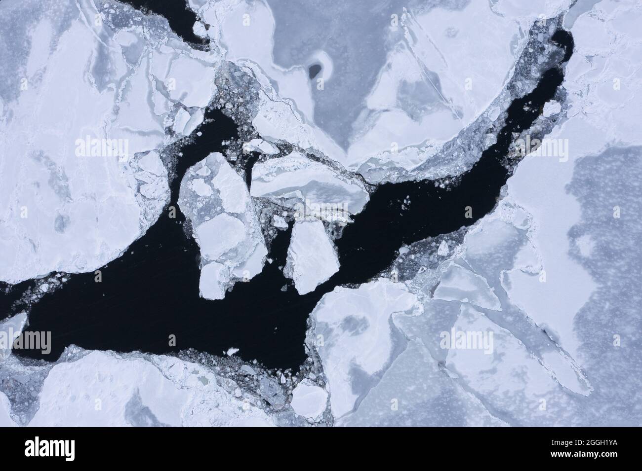 A sea ice field taken from the top Stock Photo - Alamy