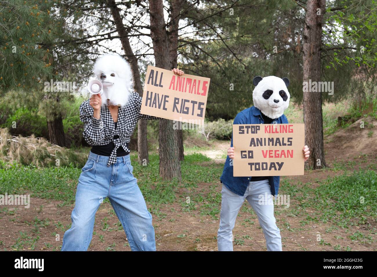 Wearing animal masks hi-res stock photography and images - Alamy