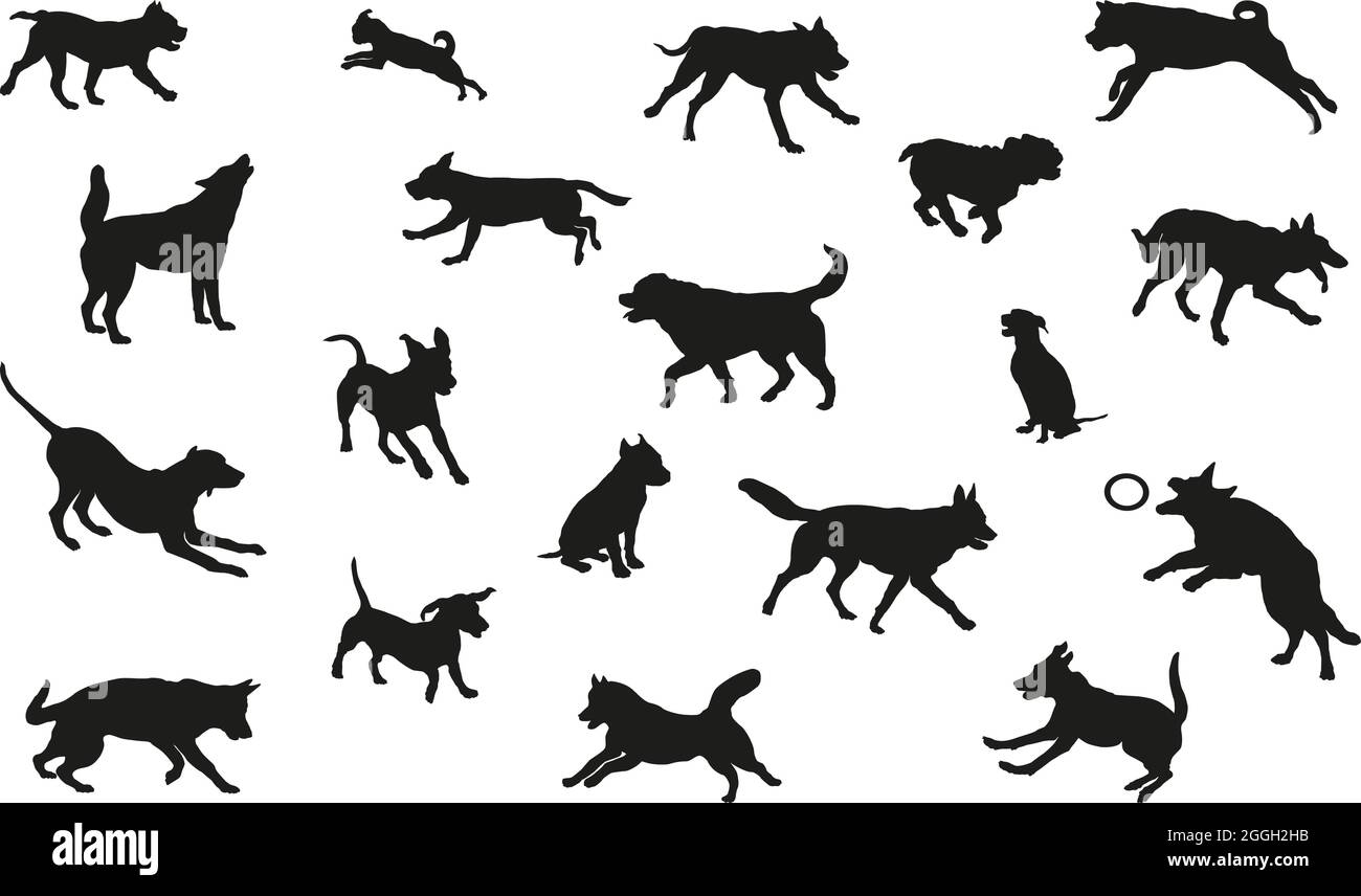 Dog Running Silhouette