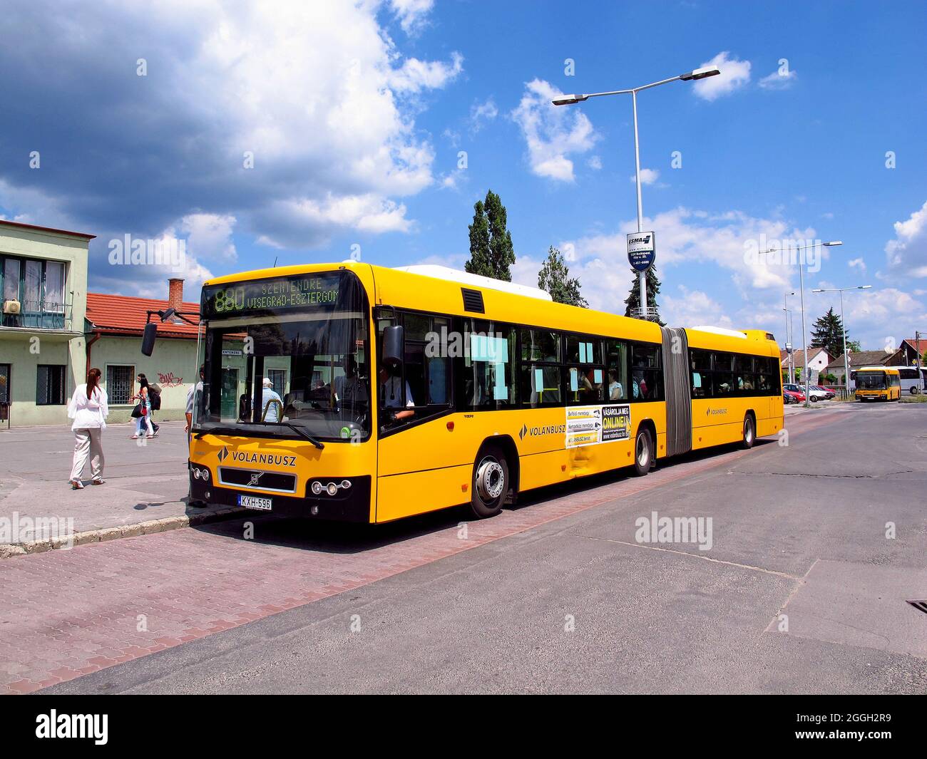 The bus in Szentendre, Hungary Stock Photo - Alamy
