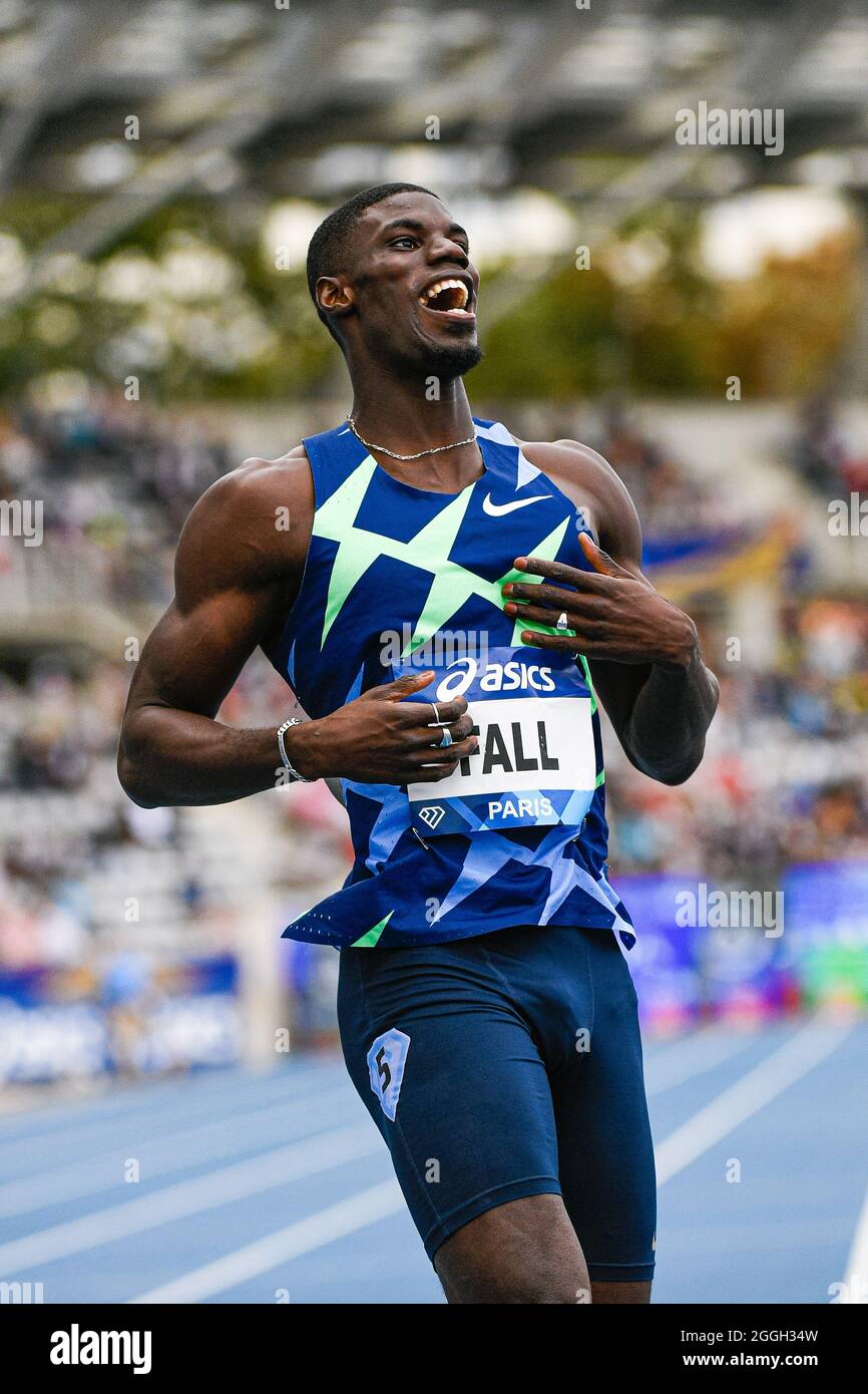 Mouhamadou Fall (Men's 100m) of France competes and reacts during the ...