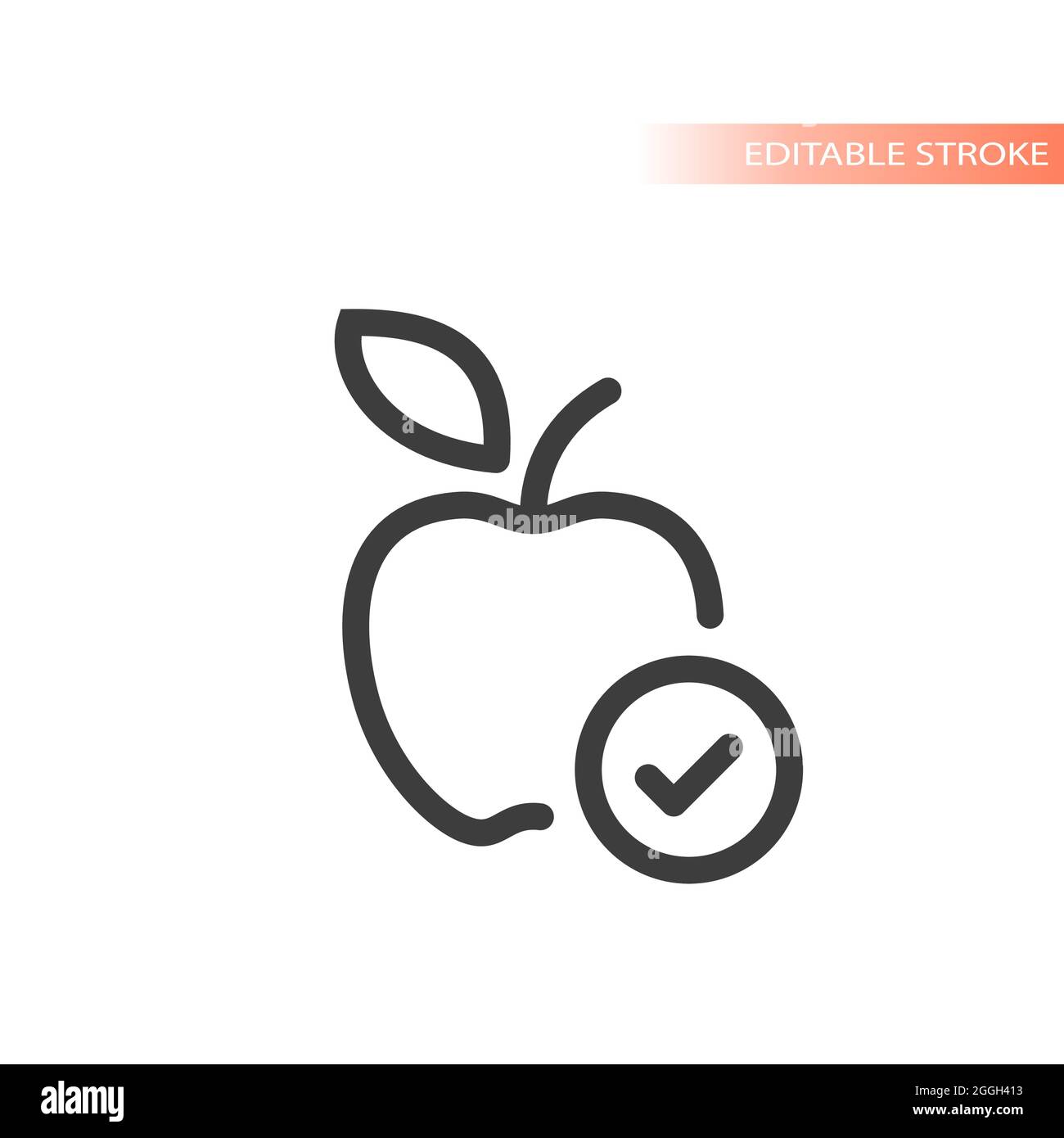 Apple checkmark check mark Cut Out Stock Images & Pictures - Alamy