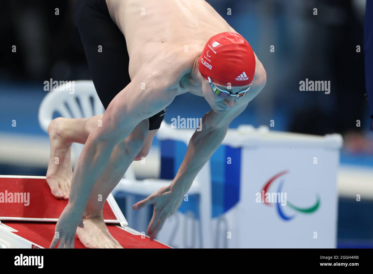 CLEGG Stephen (GBR) competes in the Swimming : Men's 100m Freestyle ...