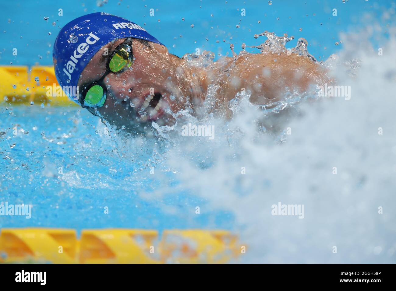 RAIMONDI Stefano (ITA) competes in the Swimming : Men's 100m Butterfly ...