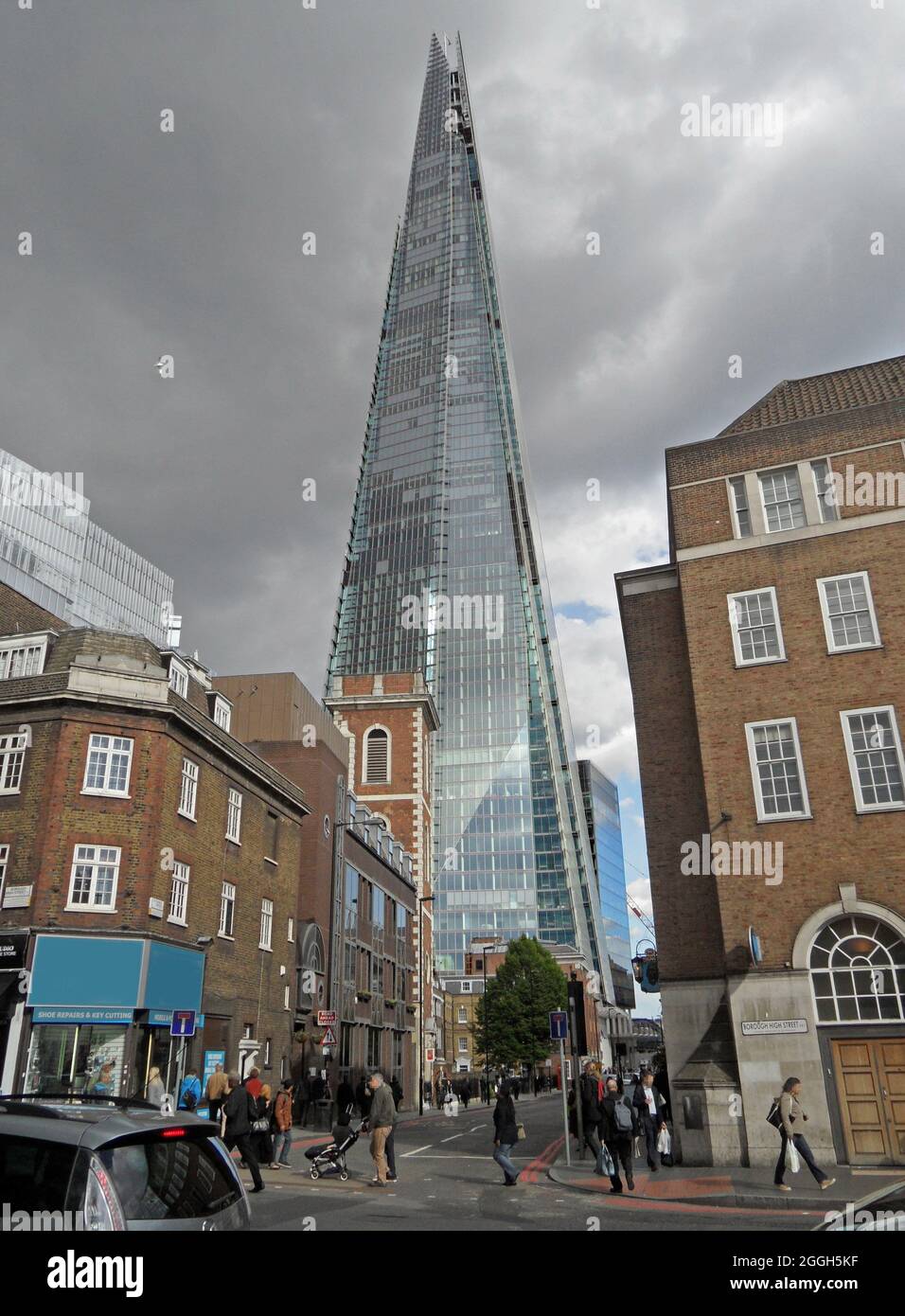 The Shard of Glass (aka The Shard), London. Part of the London Bridge ...
