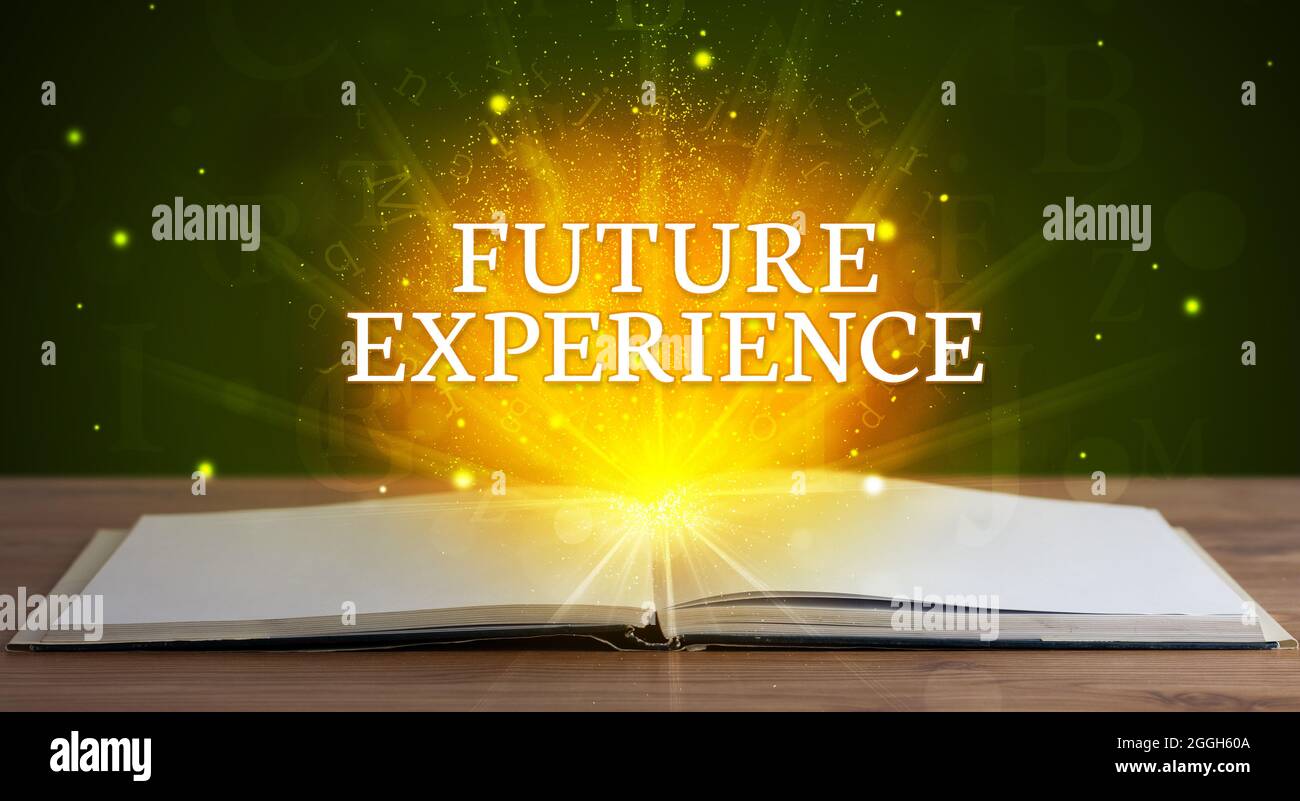 Educational inscription coming out from an open book Stock Photo - Alamy