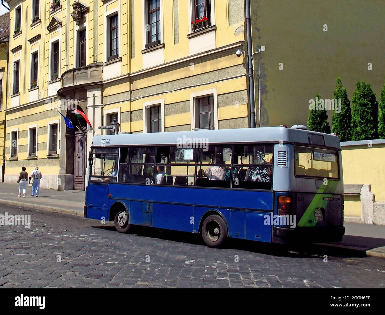 The bus in Budapest, Hungary Stock Photo - Alamy