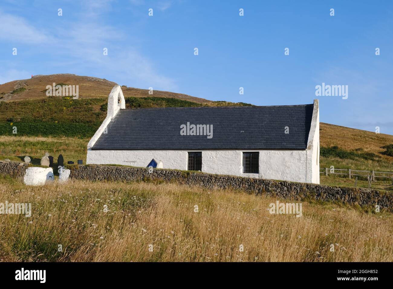 Mwnt chapel on the coast of Wales Stock Photo - Alamy