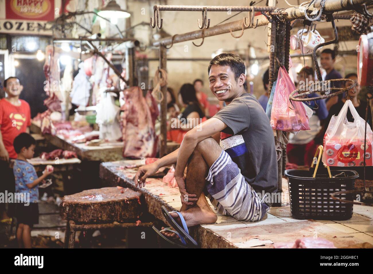 BACOLOD, PHILIPPINES - Feb 03, 2019: The Filipino native marketplace ...