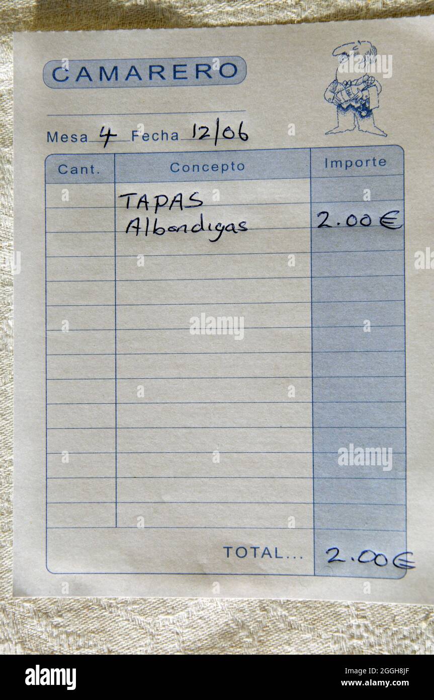 Spanish Receipt