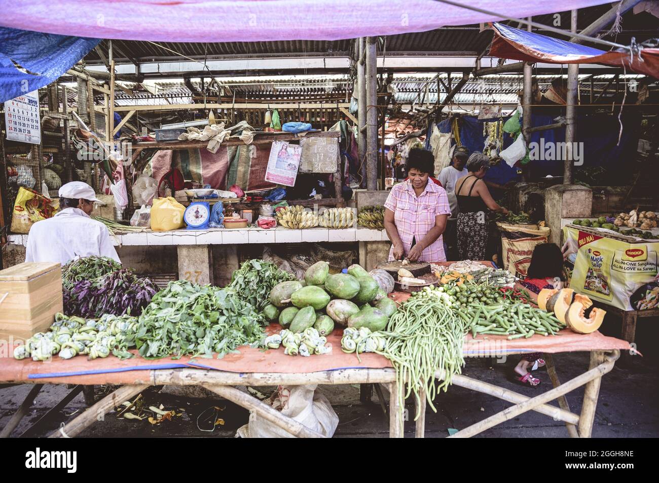 BACOLOD, PHILIPPINES - Feb 03, 2019: The Filipino native marketplace ...