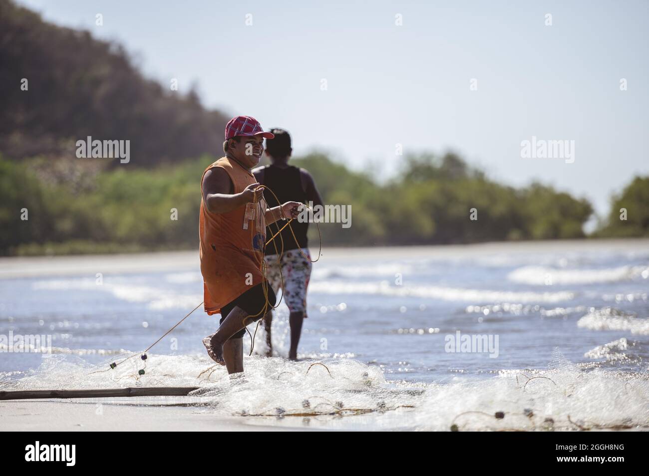 BACOLOD, PHILIPPINES - Mar 03, 2019: A Filipino fishing village on the ...