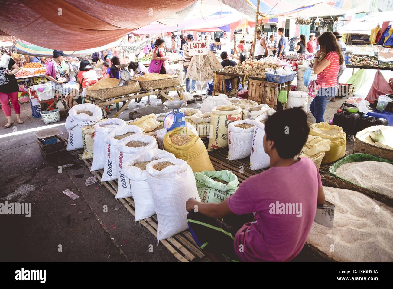BACOLOD, PHILIPPINES - Feb 03, 2019: The Filipino native marketplace ...