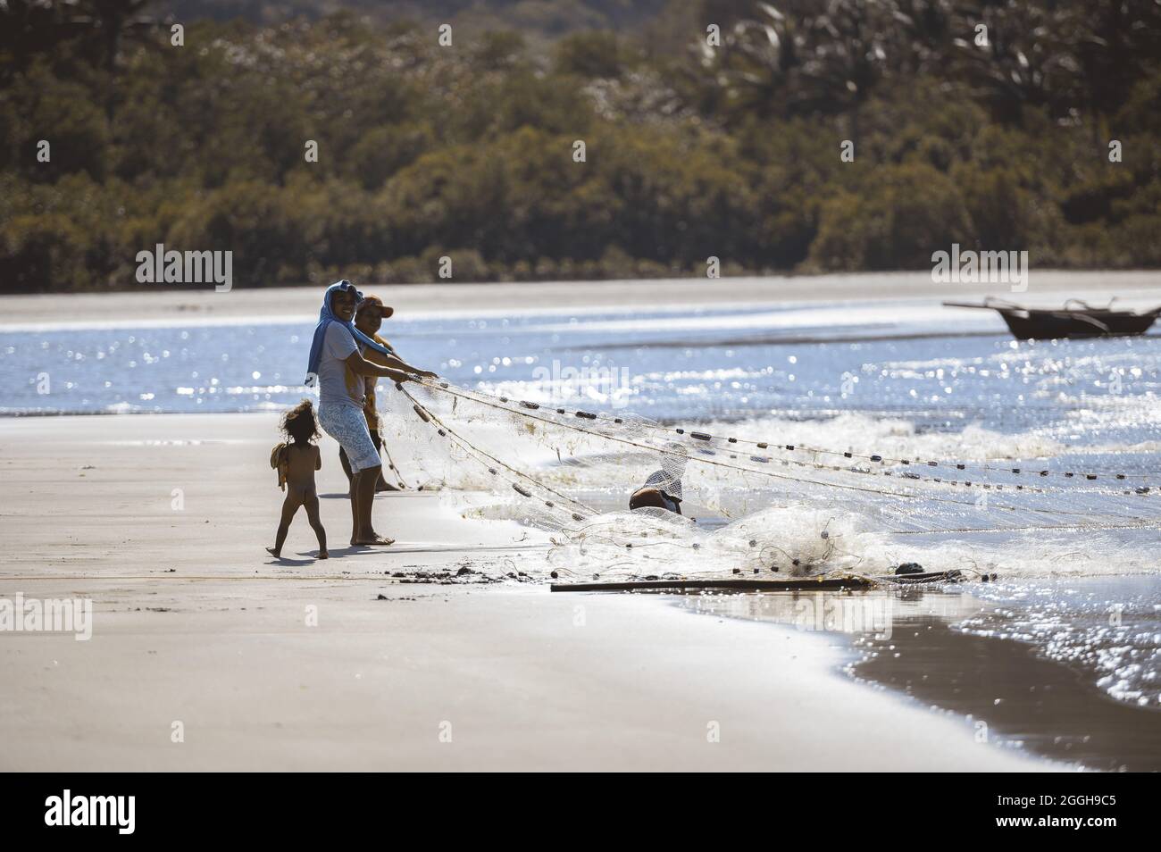 BACOLOD, PHILIPPINES - Mar 03, 2019: A Filipino fishing village on the ...