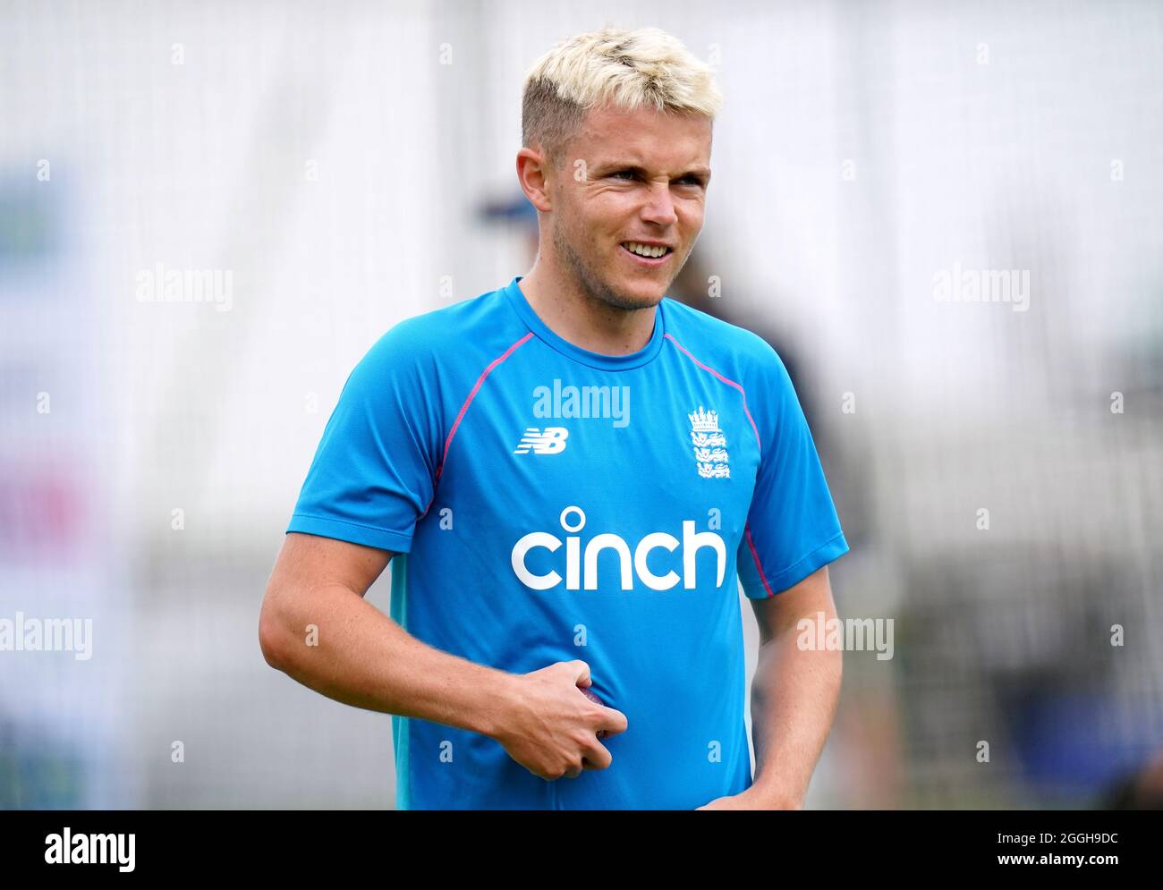 England's Sam Curran during a nets session at the Kia Oval, London ...