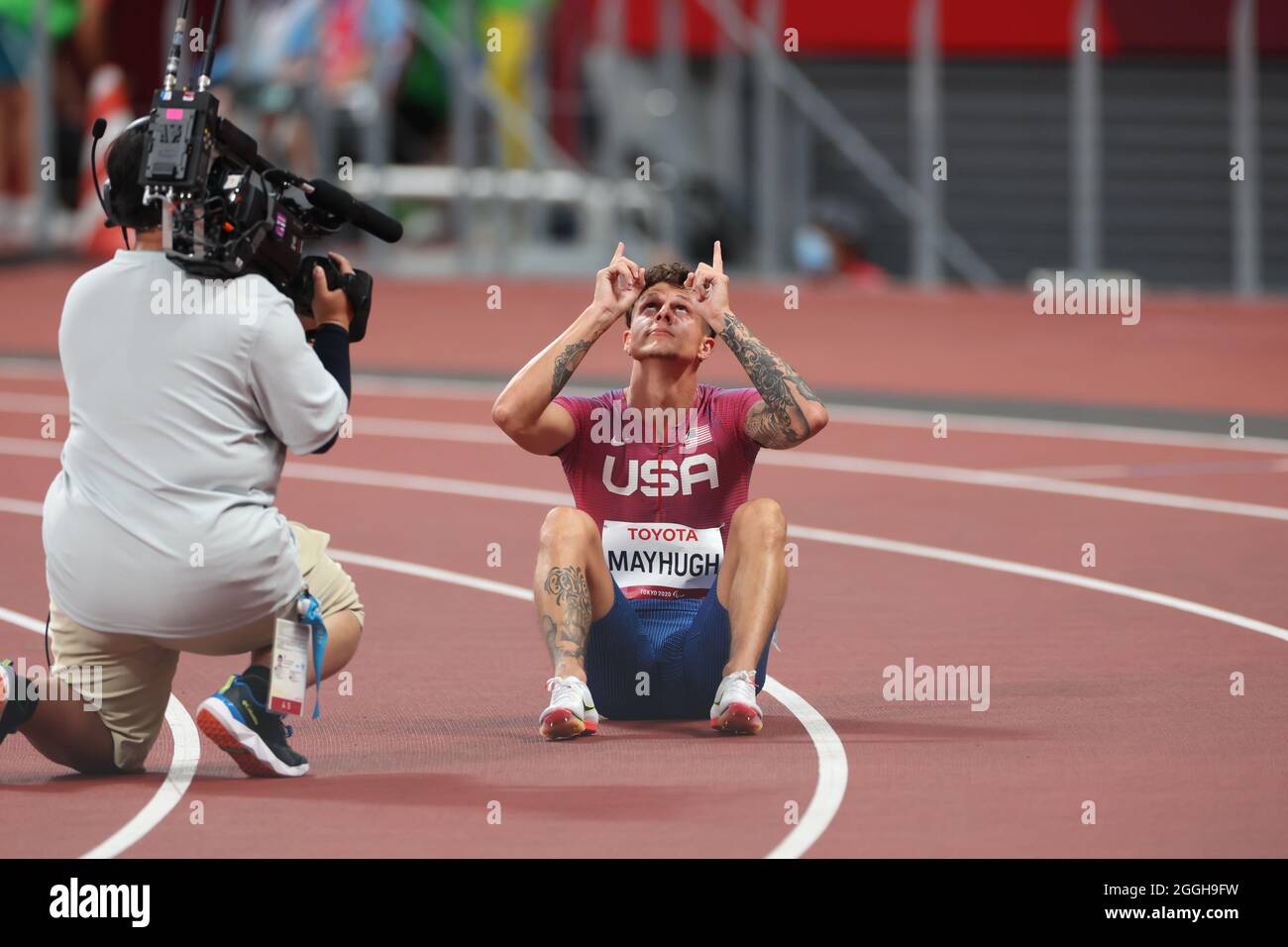 Tokyo, Japan. 27th Aug, 2021. MAYHUGH Nick (USA) Athletics : Men's 100m ...
