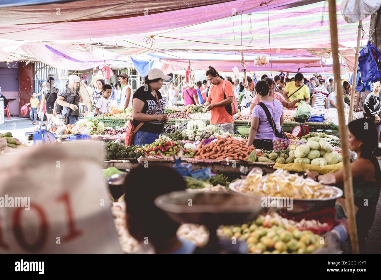 BACOLOD, PHILIPPINES - Feb 03, 2019: The Filipino native marketplace ...