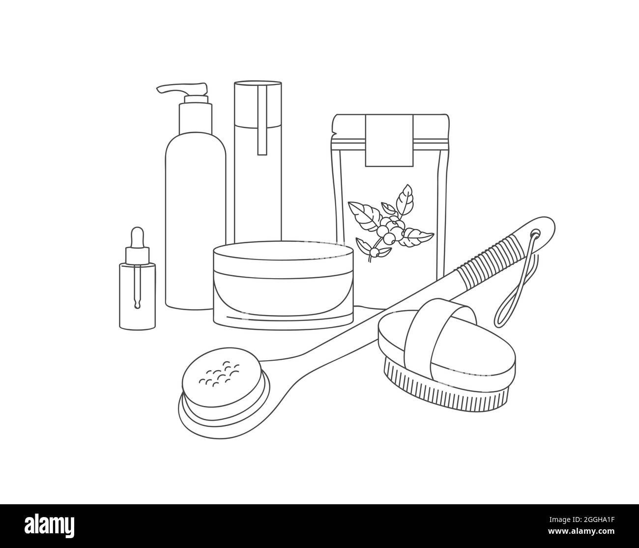 Body scrubbing Black and White Stock Photos & Images - Alamy