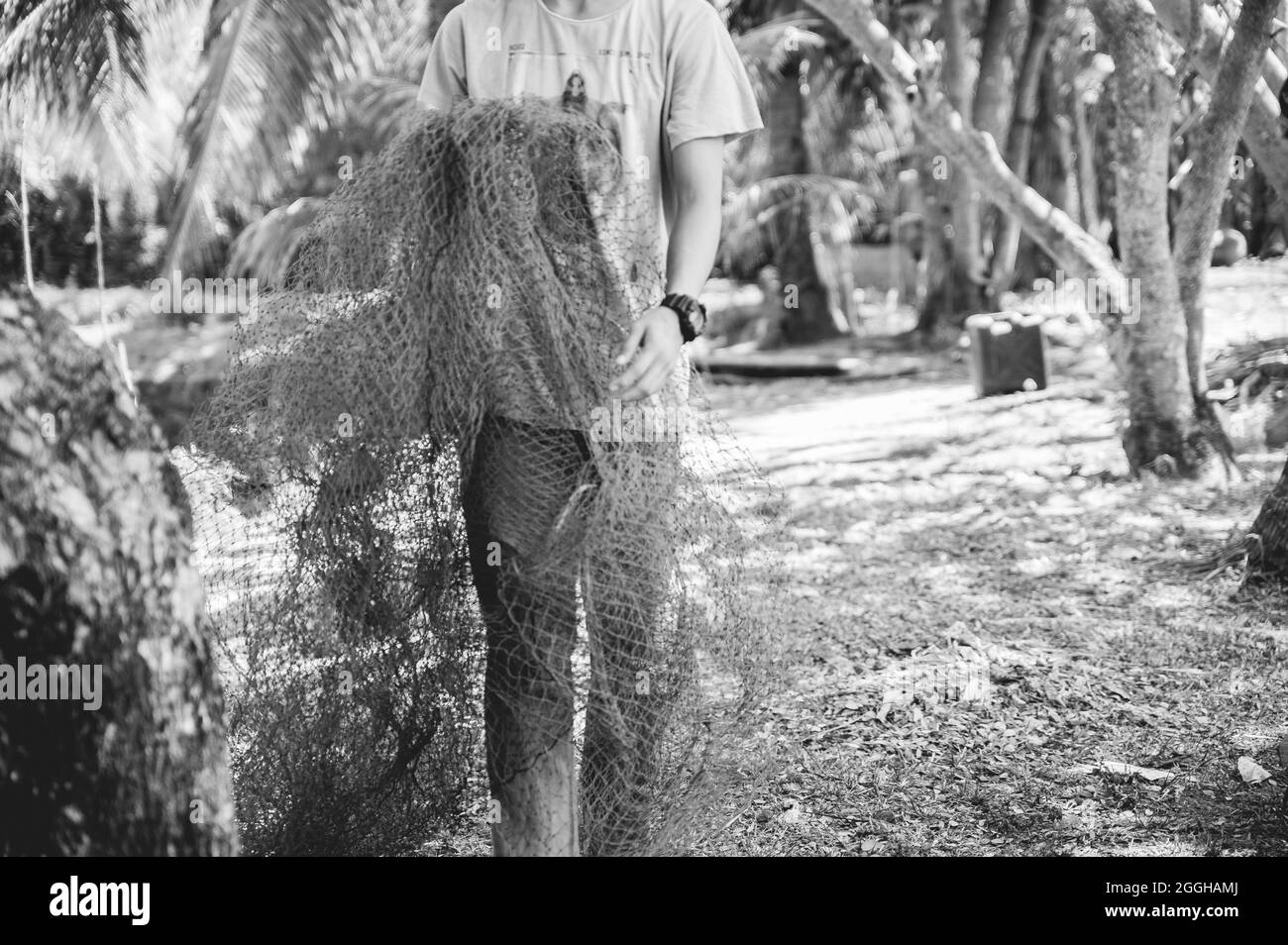 BACOLOD, PHILIPPINES - Mar 03, 2019: A Filipino fishing village on the ...