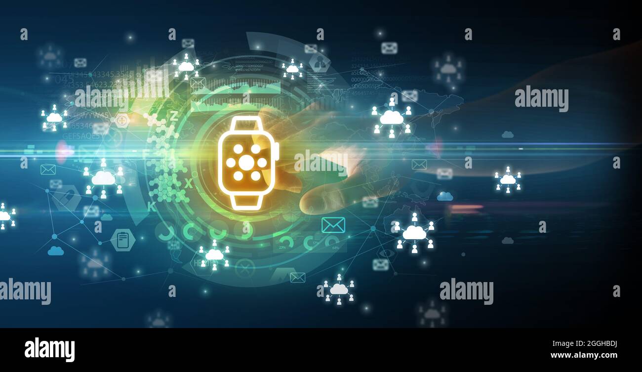 touching with soft gesture multimedia screen with future technology ...