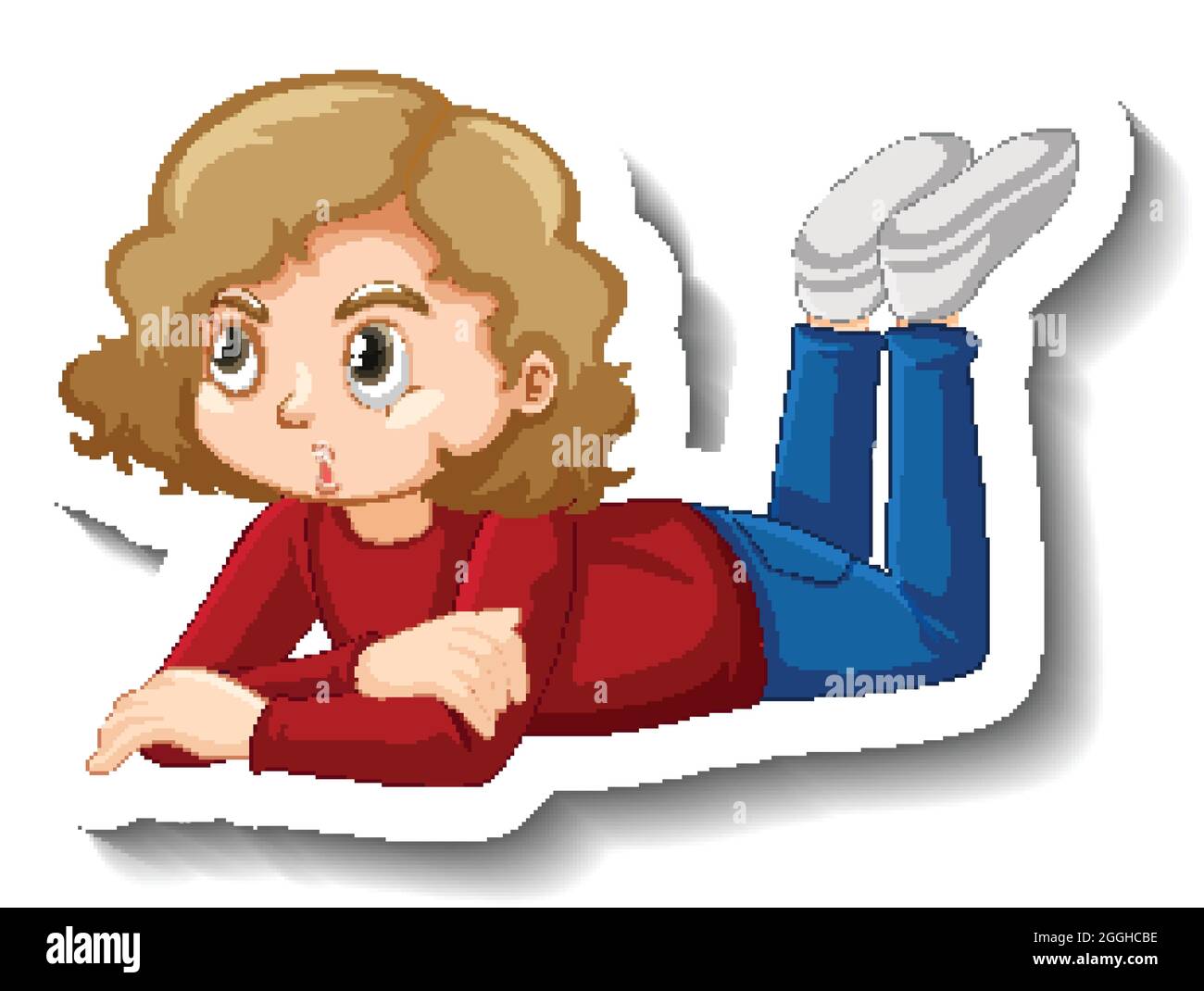 Woman laying down Stock Vector Images - Alamy