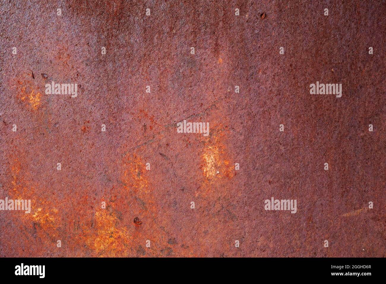Old weathered corroded metal sheet grunge rusty background or texture ...