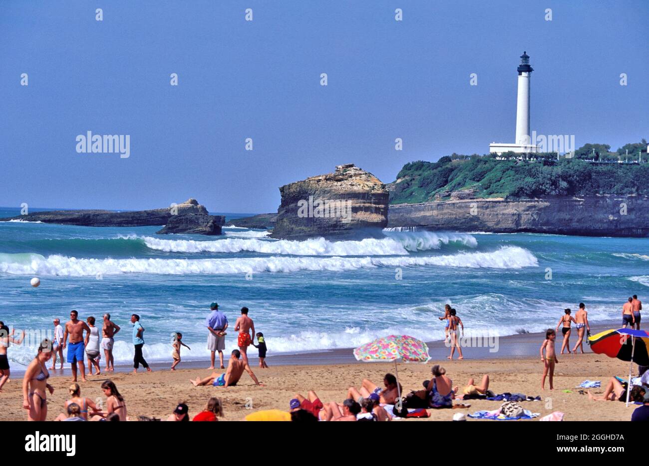 FRANCE. PYRENEES-ATLANTIQUES (64) BIARRITZ BEACH Stock Photo - Alamy