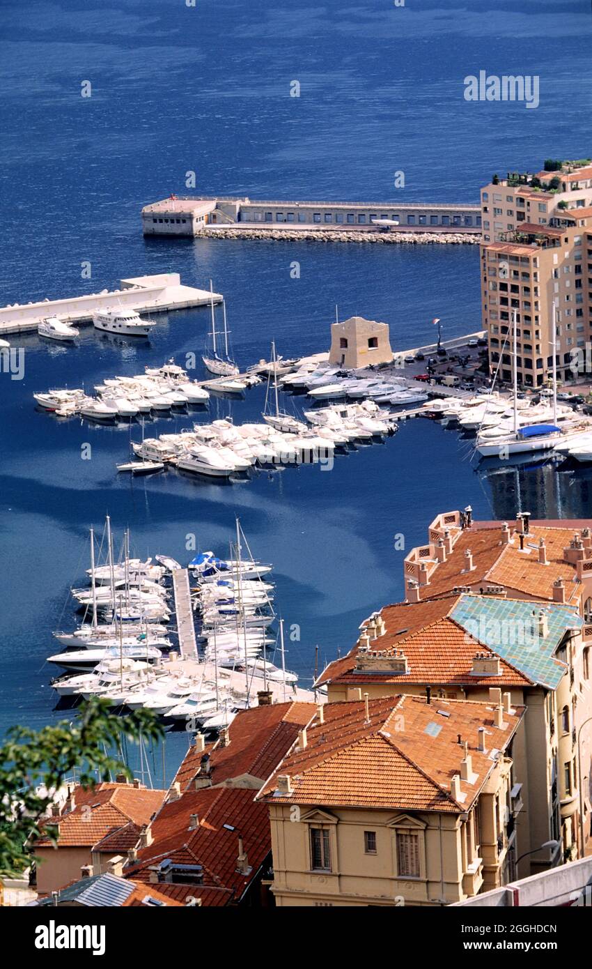 MONACO PRINCIPALITY OVERVIEW ON THE HARBOUR Stock Photo - Alamy