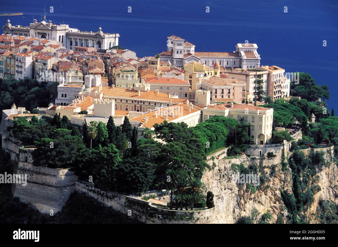MONACO PRINCIPALITY, OVERVIEW ON THE ROCK Stock Photo - Alamy