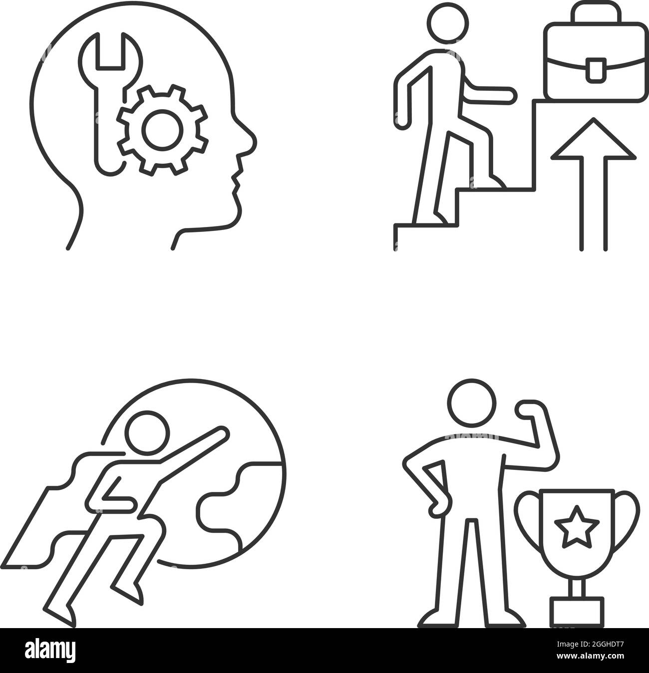 Motivation at work linear icons set Stock Vector Image & Art - Alamy Motivation at work linear icons set Stock Vector Image & Art - Alamy