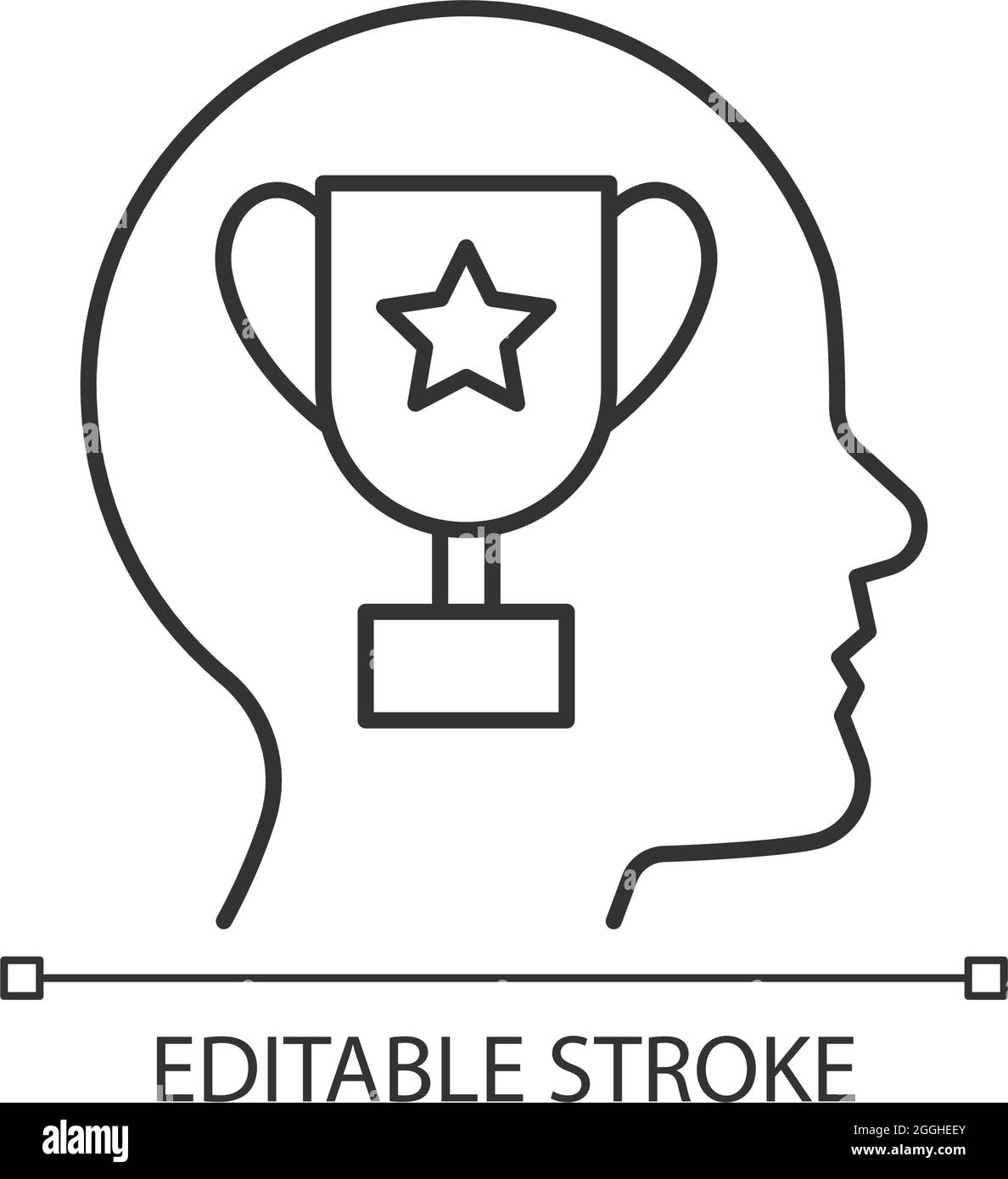 Achievement motivation linear icon Stock Vector Image & Art - Alamy