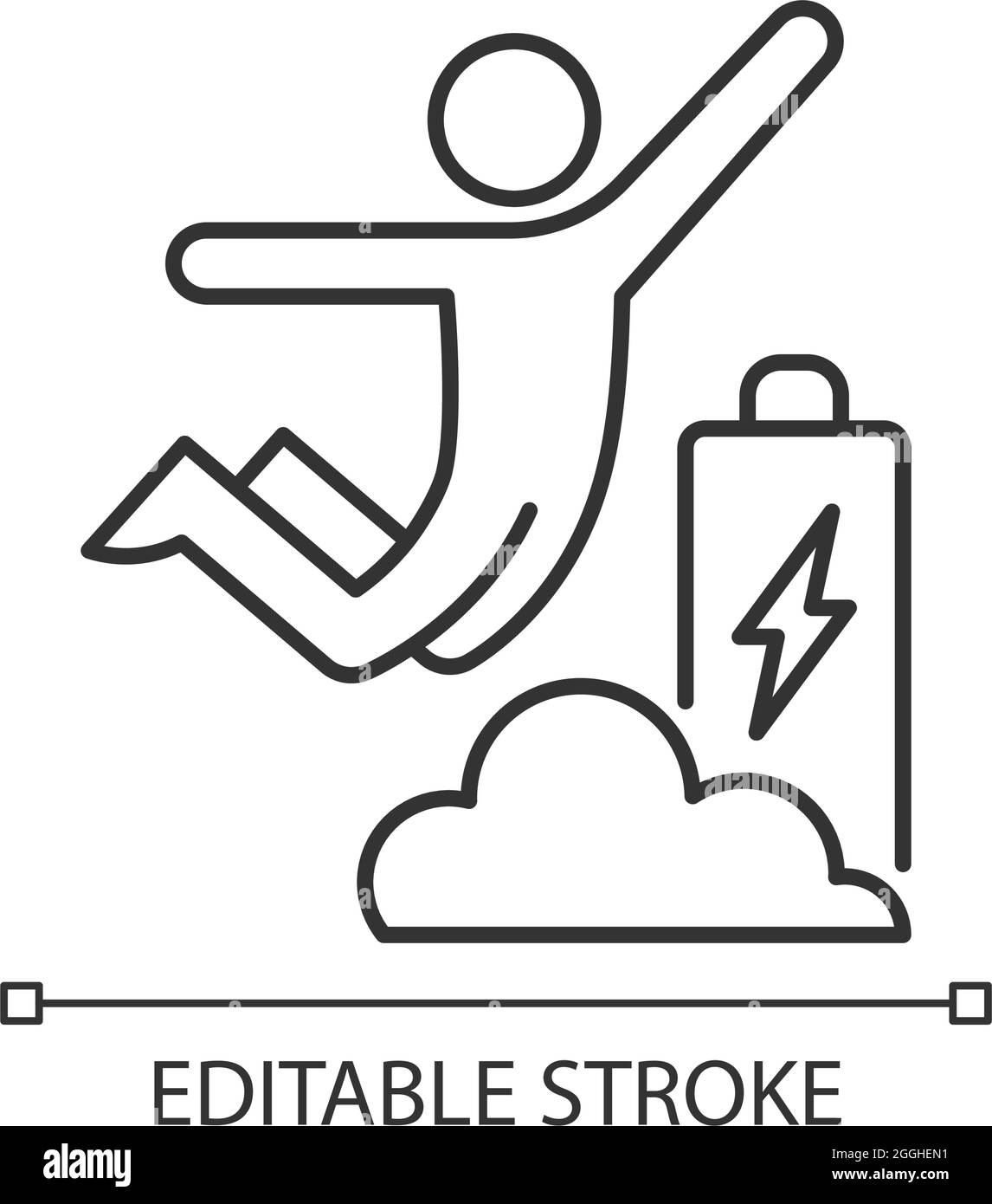 Energy boost illustration Black and White Stock Photos & Images - Alamy