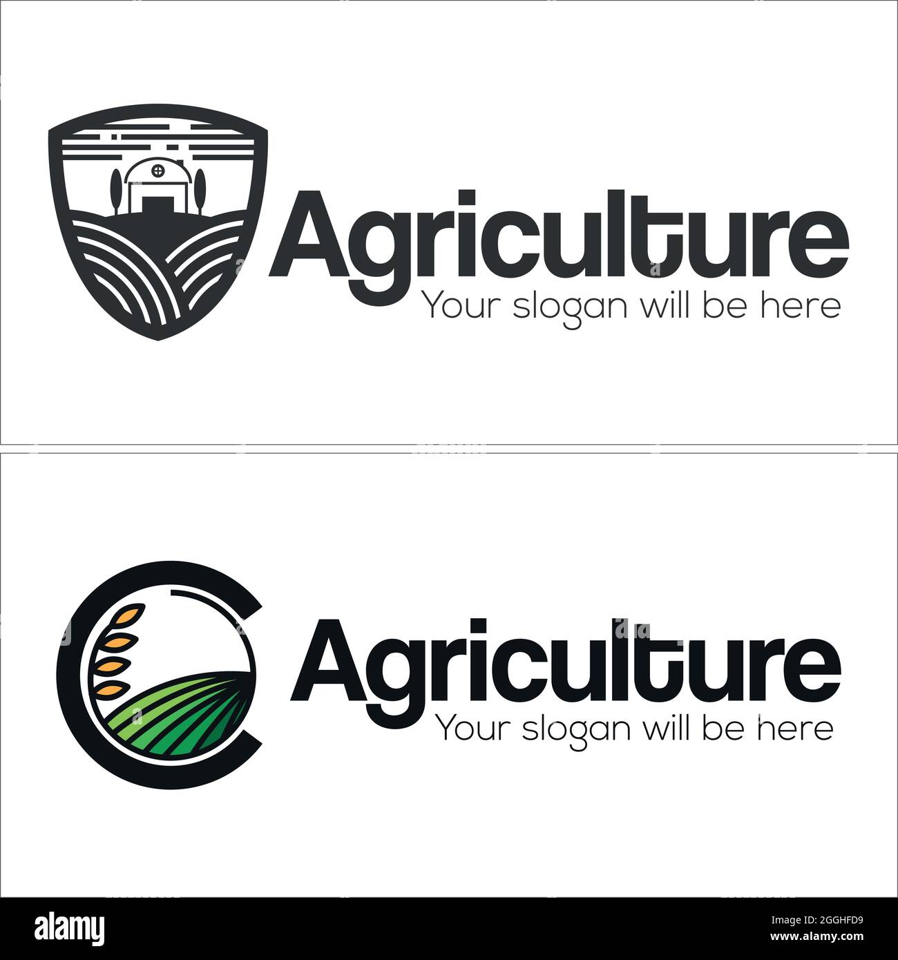 Ranch tree field icon Stock Vector Images - Alamy