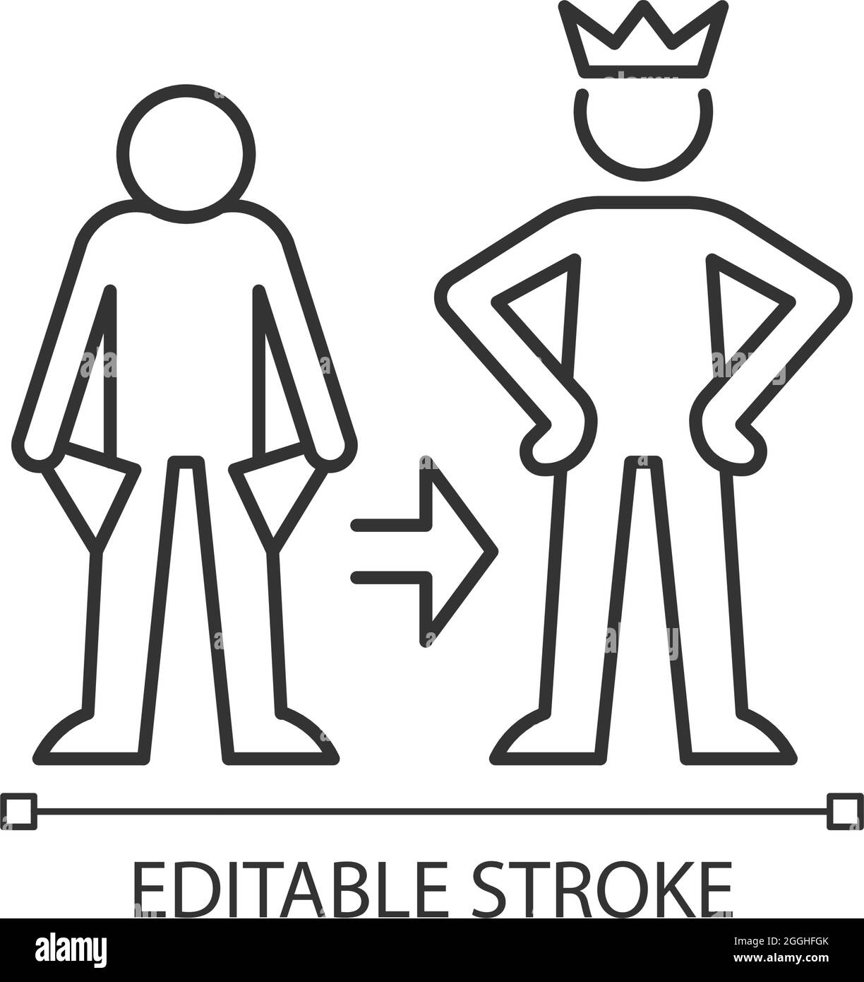 Change motivation linear icon Stock Vector Image & Art - Alamy