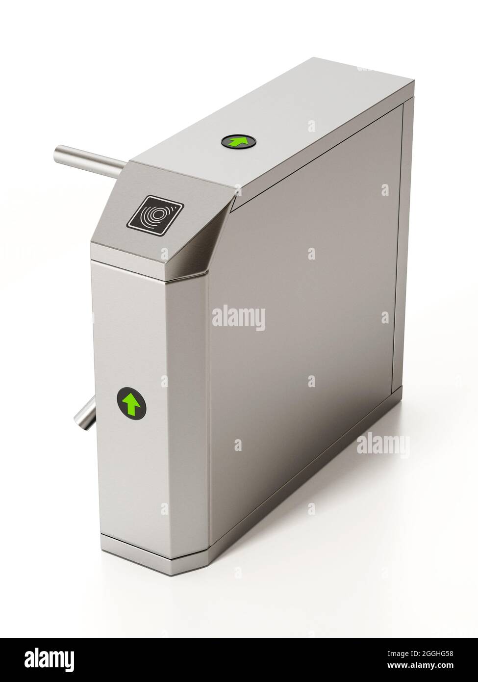 Tripod security gate isolated on white background. 3D illustration ...