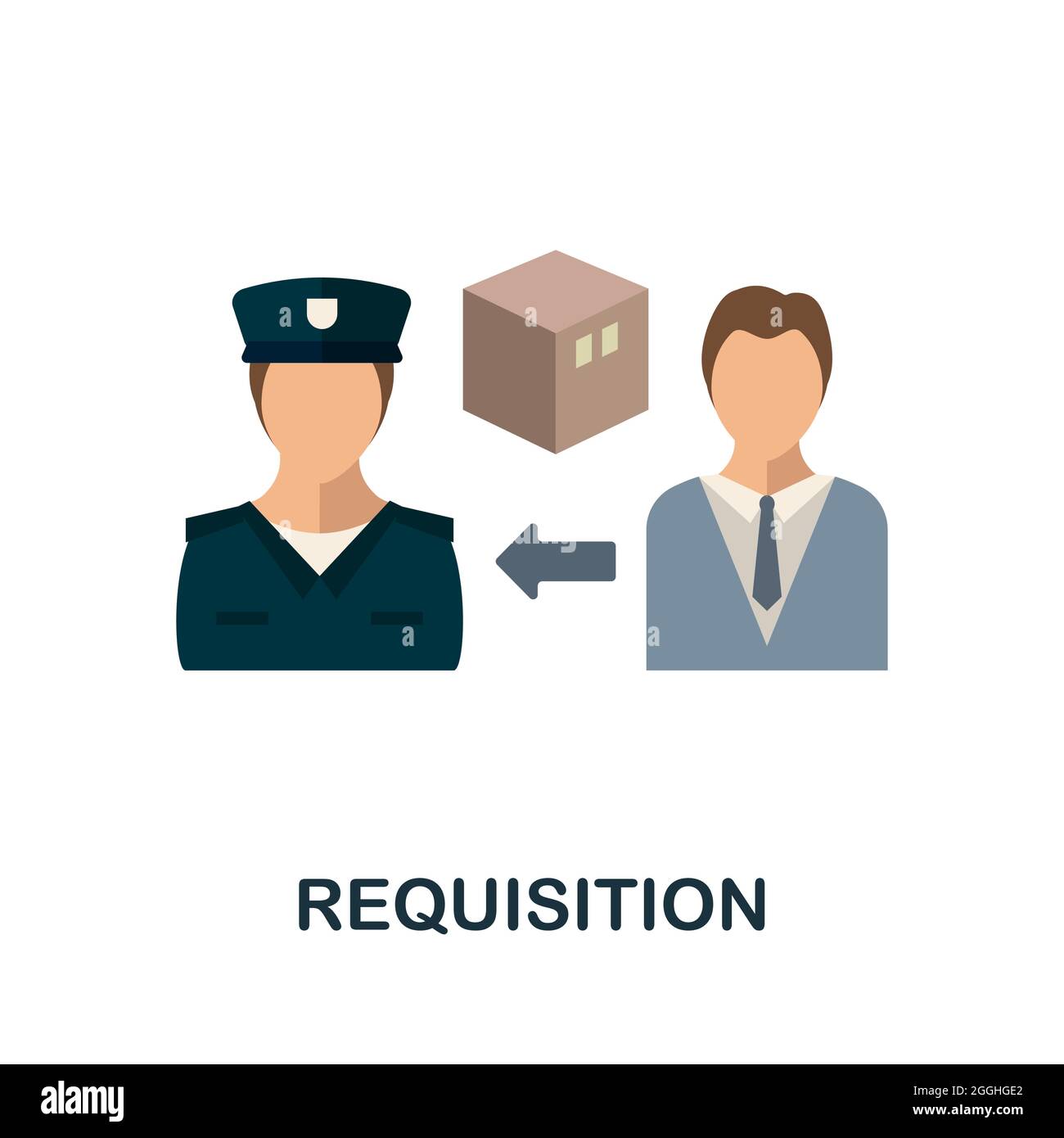 Requisition flat icon. Simple sign from procurement process collection ... Requisition flat icon. Simple sign from procurement process collection ...