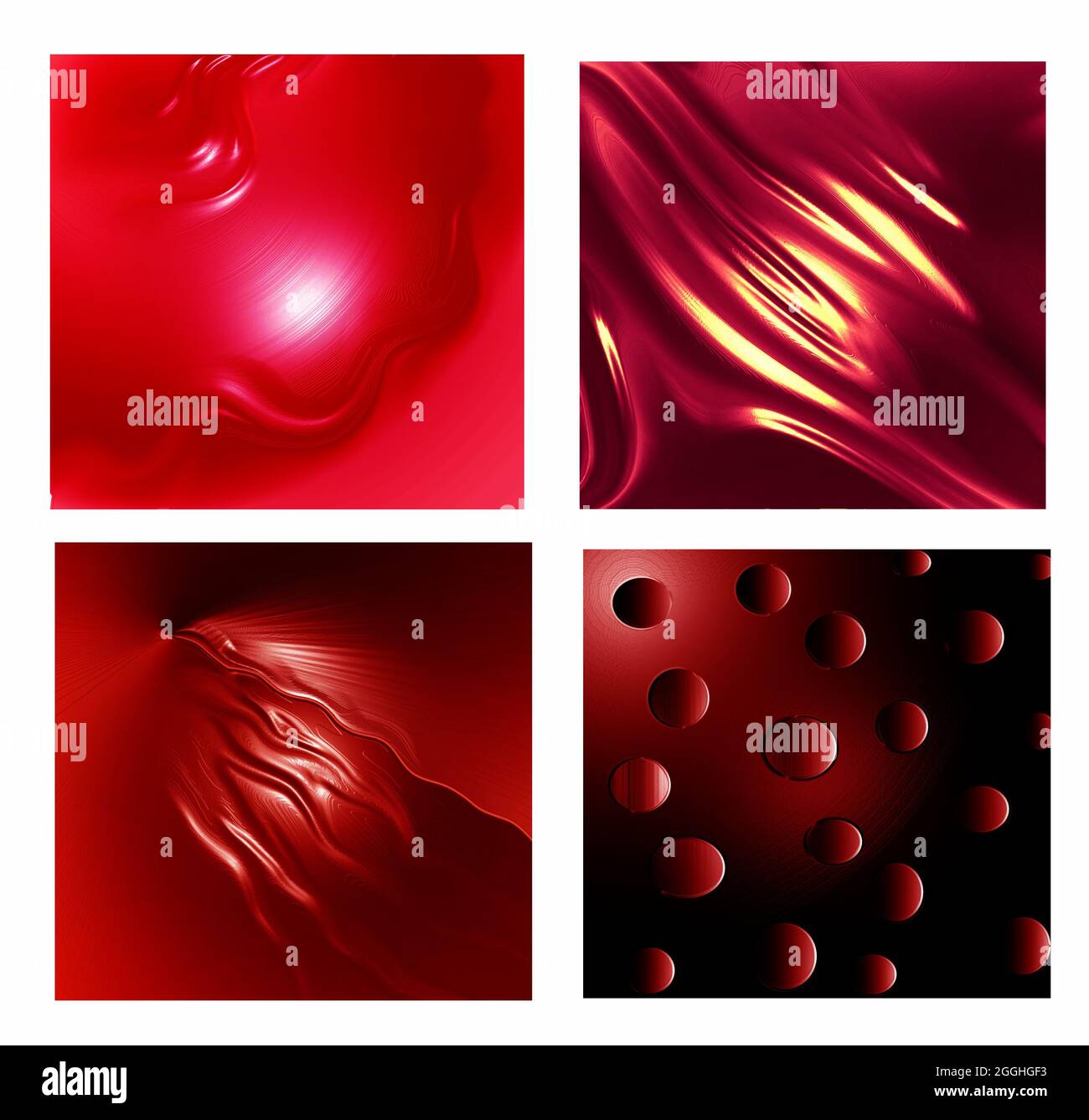 Abstract set red background Cut Out Stock Images & Pictures - Alamy