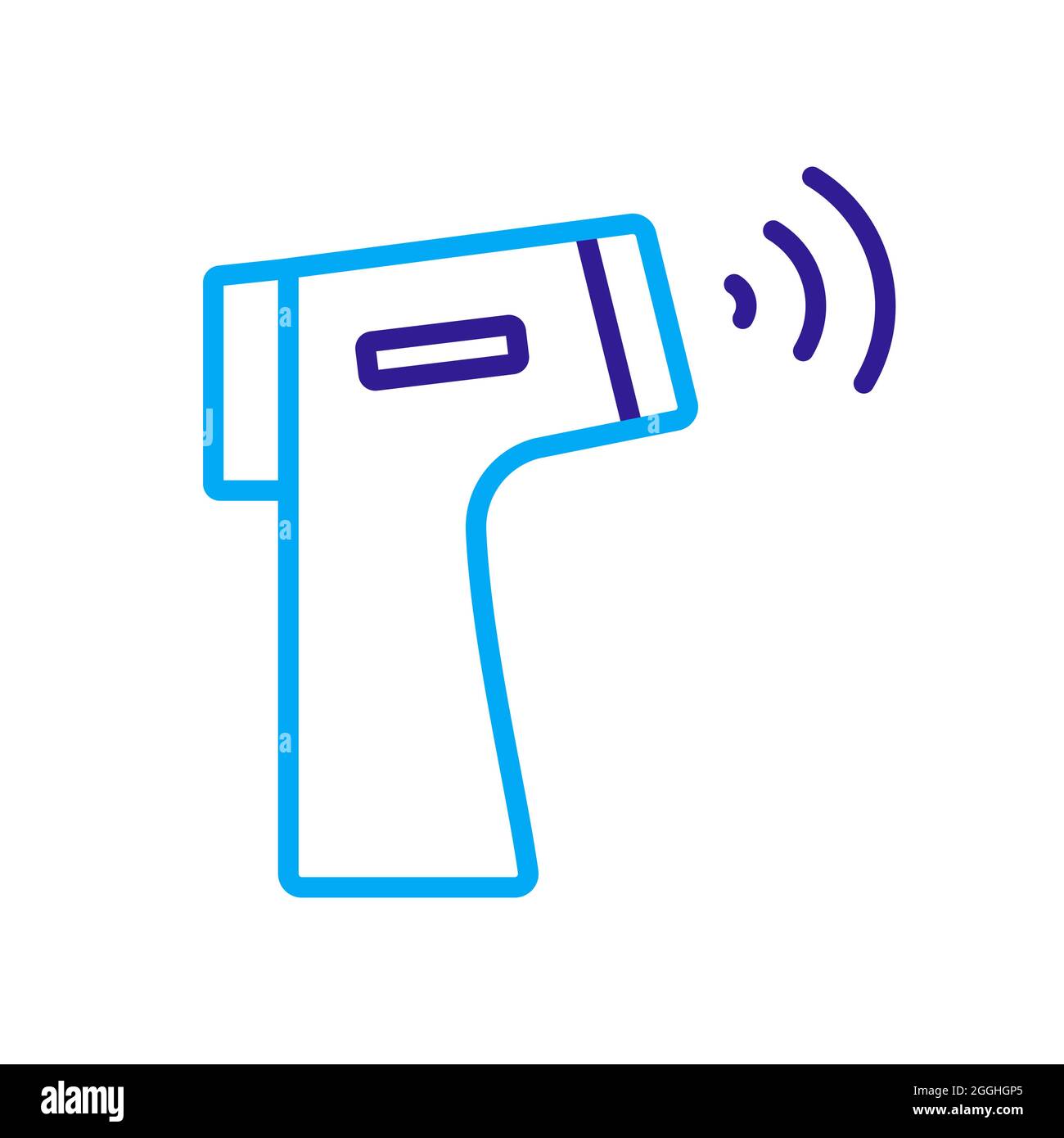 Contactless Infrared Thermometer vector icon. Medicine and medical ...