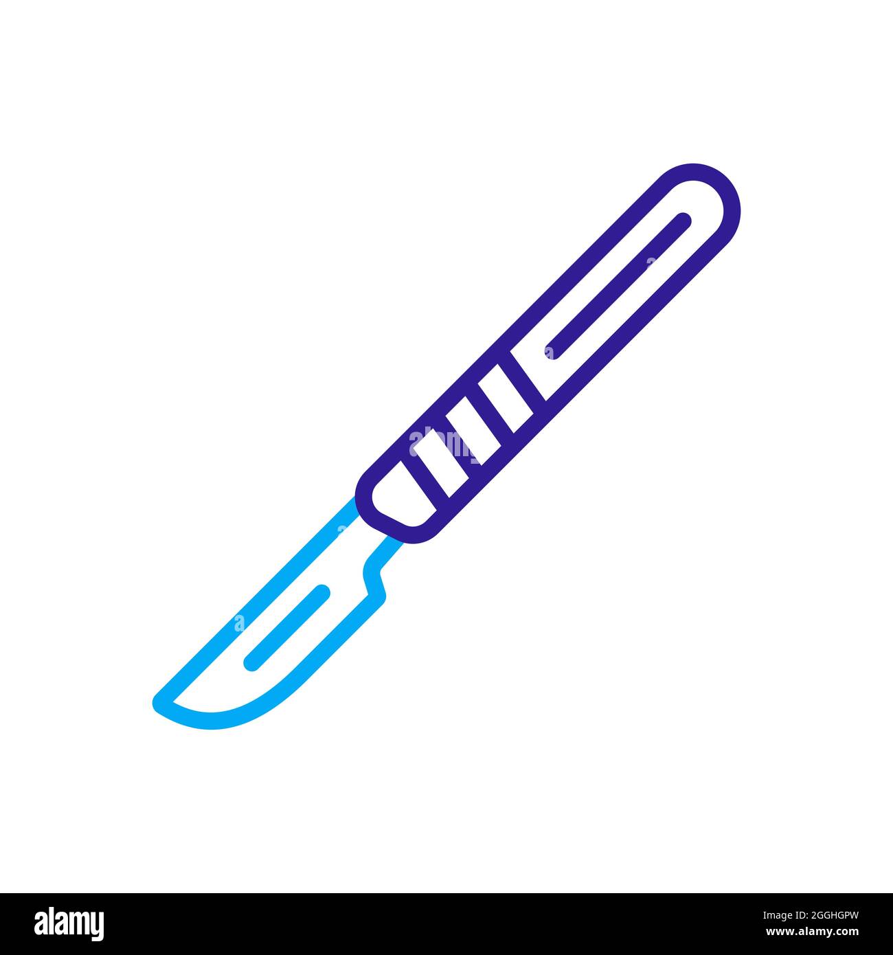 Surgical tools for operations scalpel vector icon. Medicine and medical ...